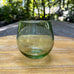 Handblown Green Stemless Wine Glasses | Intertwined: Handmade for Good